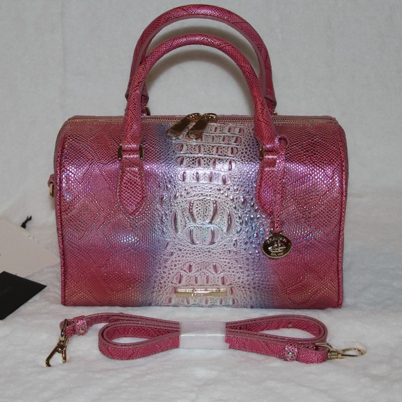 Brahmin | Bags | Nwt Brahmin Stacy Satchel Multi Sundial Leather Purse ...